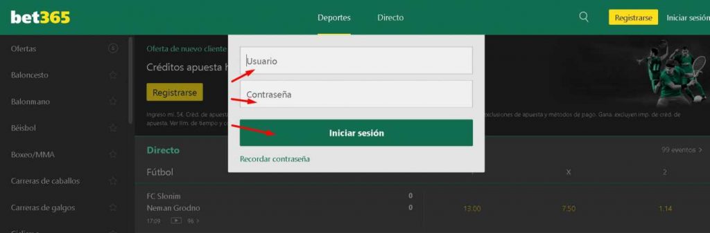 Bet365 login página en España 🏀 Cómo hacerlo login Bet365