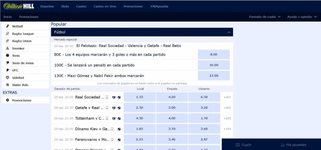 William Hill live chat en España 💵 Libre William Hill en vivo streaming